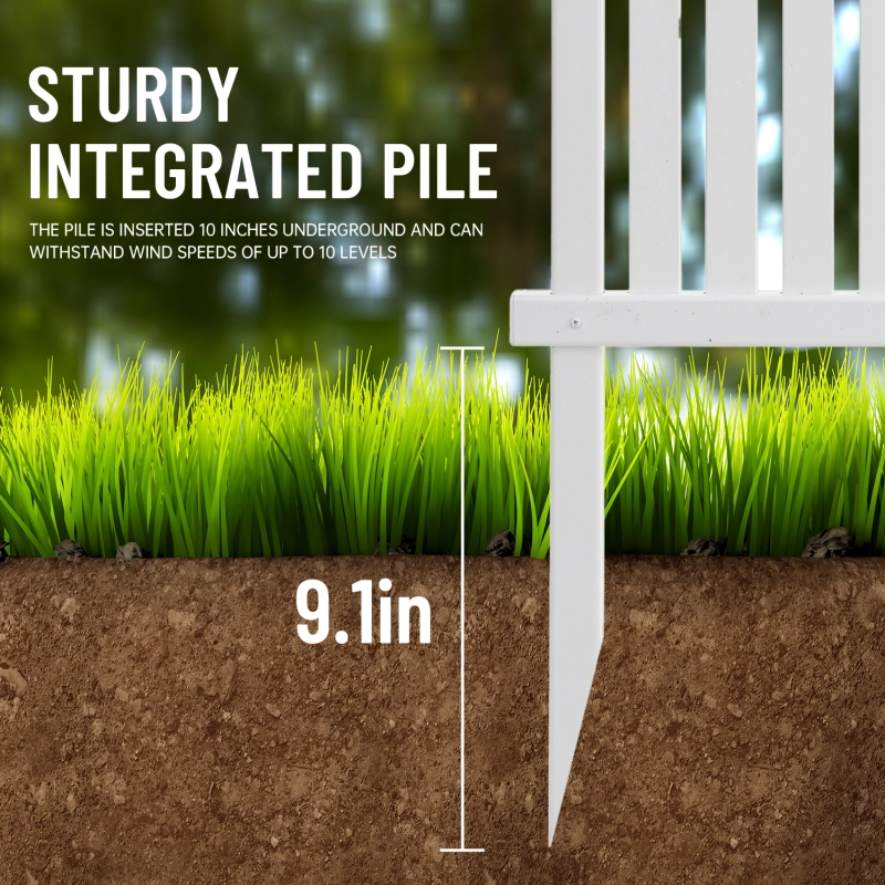 Vinyl White Privacy Screen Panels
