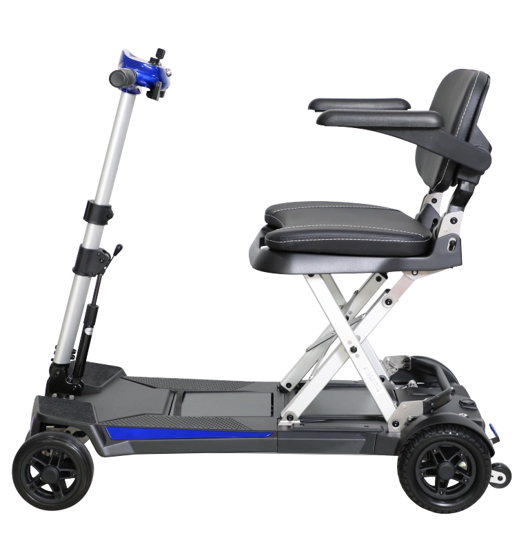 Foldable Travel Mobility Scooter Blue