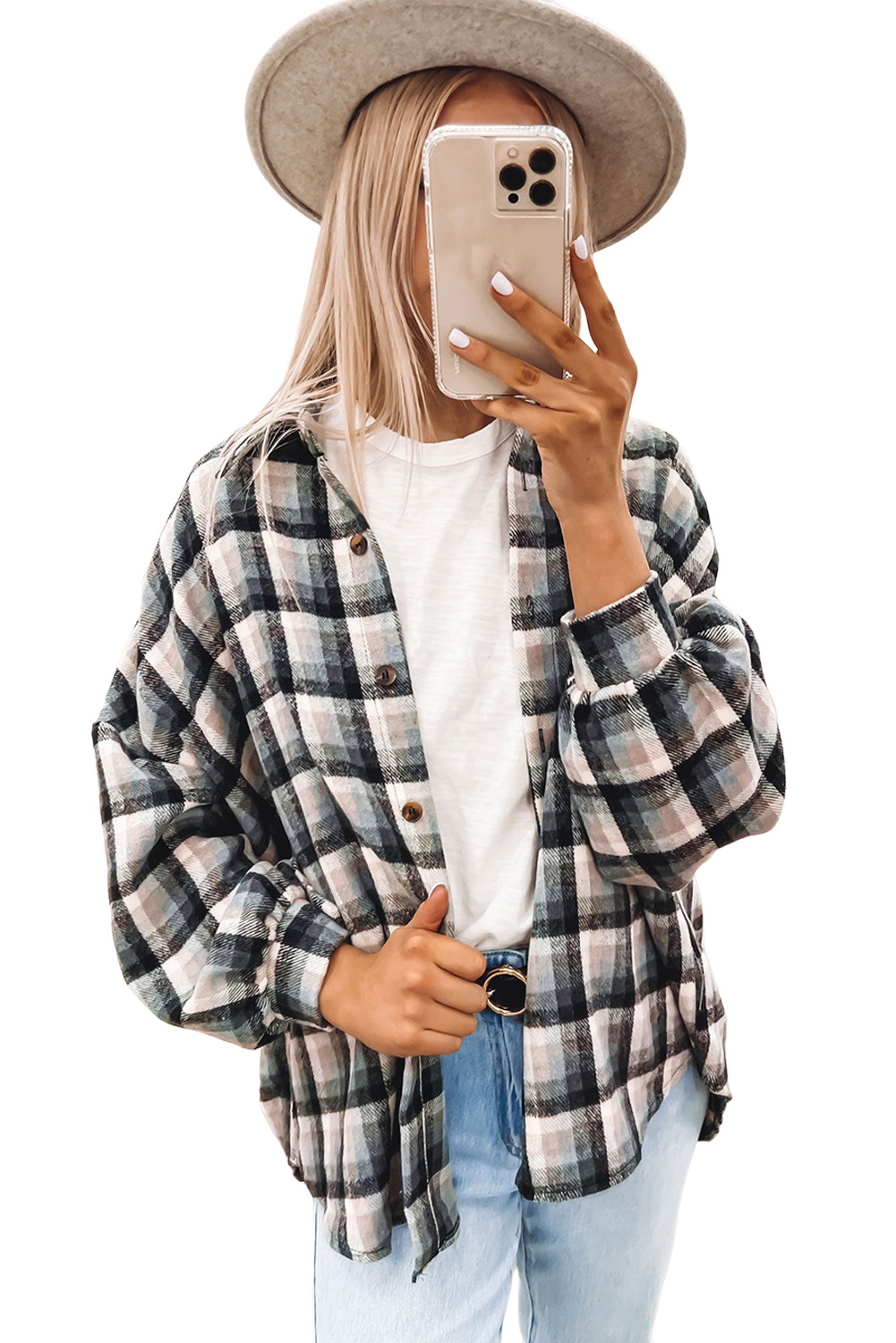 Black Plaid Color Palette Jackets