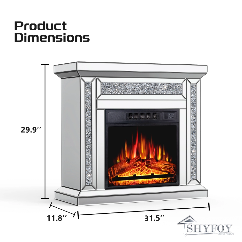 small fireplace dimensions