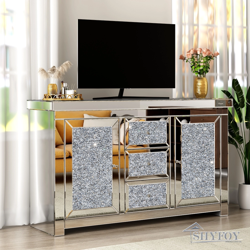 mirrored sideboard