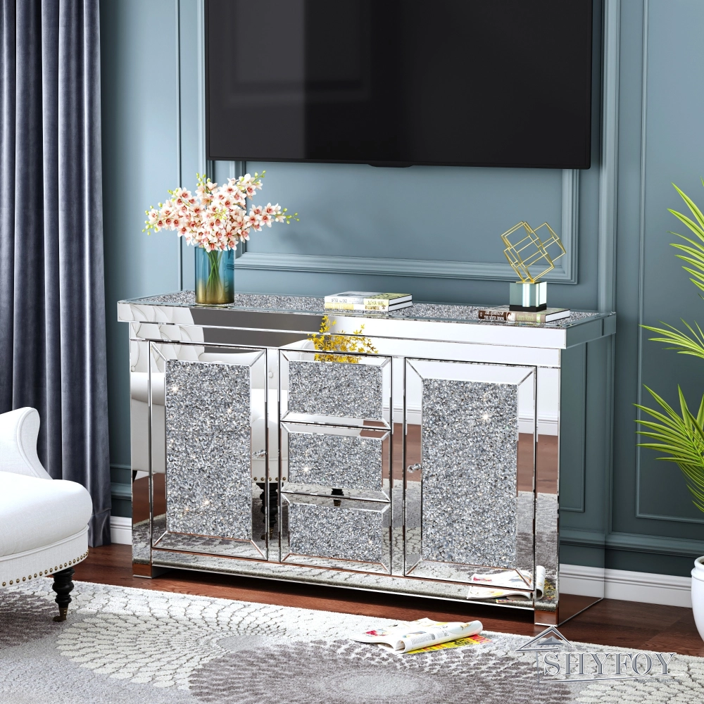 mirrored sideboard