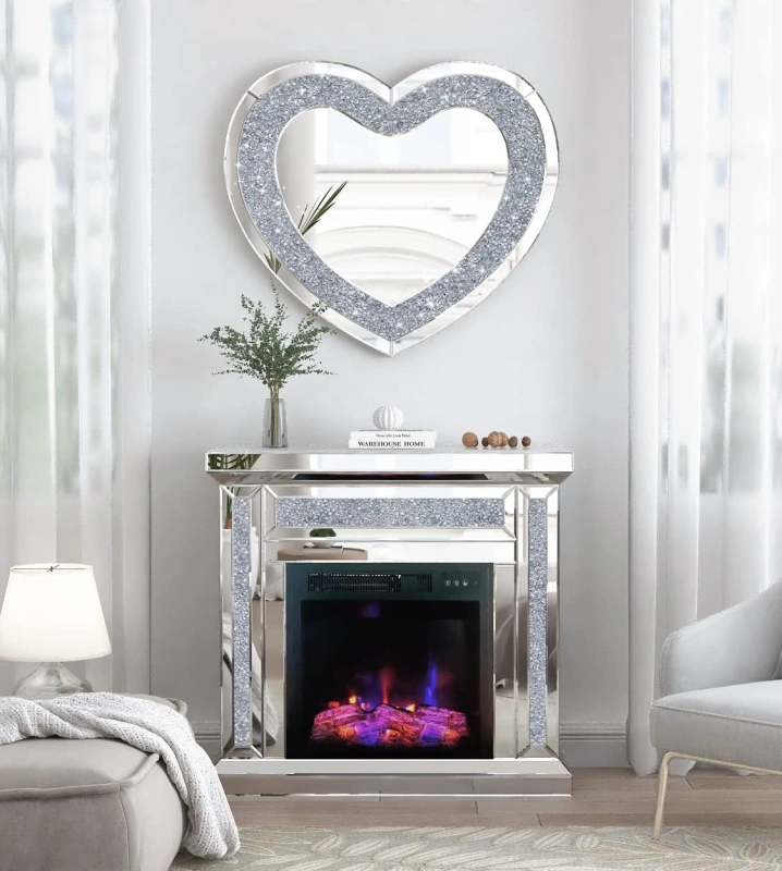 SHYFOY Heart Mirror for Wall Decor, Large Heart-Shape Wall Mirrors ...