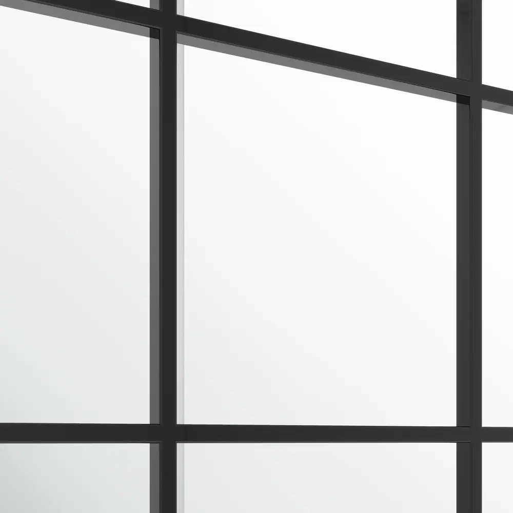 window pane mirror black