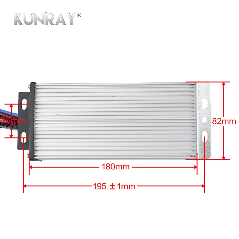 Kunray KRBC-15MOS 48V 60V 2000W 33A Brushless Motor Speed Controller ...