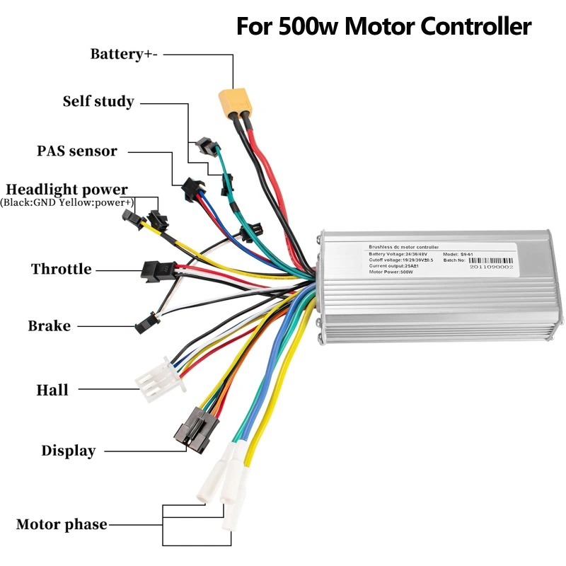 Kunray S6-61YB S9-61YB Brushless Controller Kit 24V-48V 250W 350W 500W ...