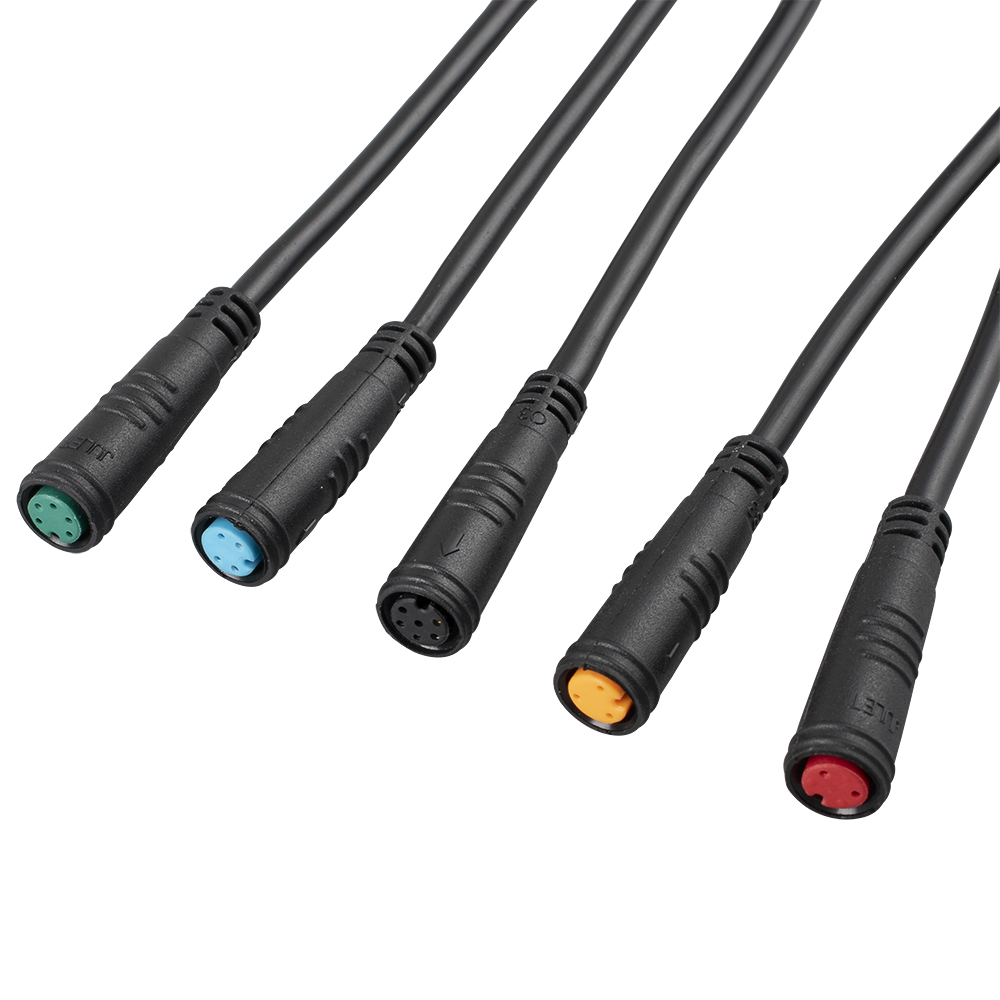 Julet 2/3/4/5/6 Pin Waterproof Cable Connector for EBike Light Throttle ...