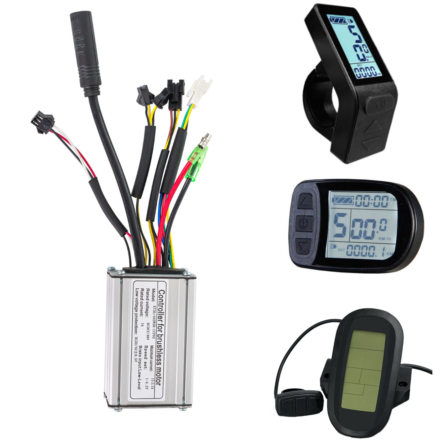 Kunray 15A 17A 20A 22A KT Ebike Controller Kit with KT Display LCD4 ...