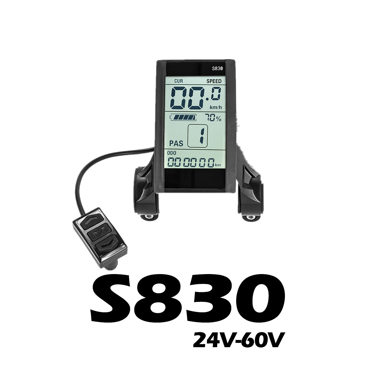 Kunray Electric Bike E-Scooter Accessories 124DX Display 500W Ebike ...