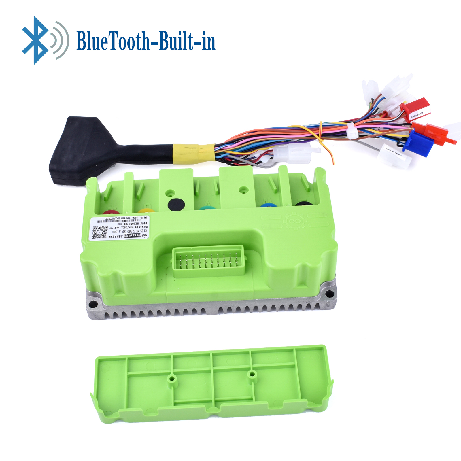 Programmable Electric Motorcycle Controller 80A Phase Current 260A BLDC Controller For 2-3kw ...