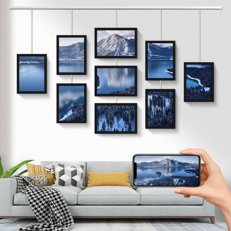 Smart digital photo wall