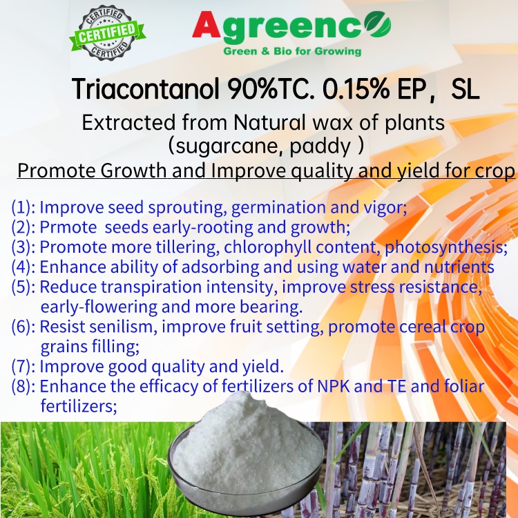 Triacontanol 90% TC. 1.5%EP,SL