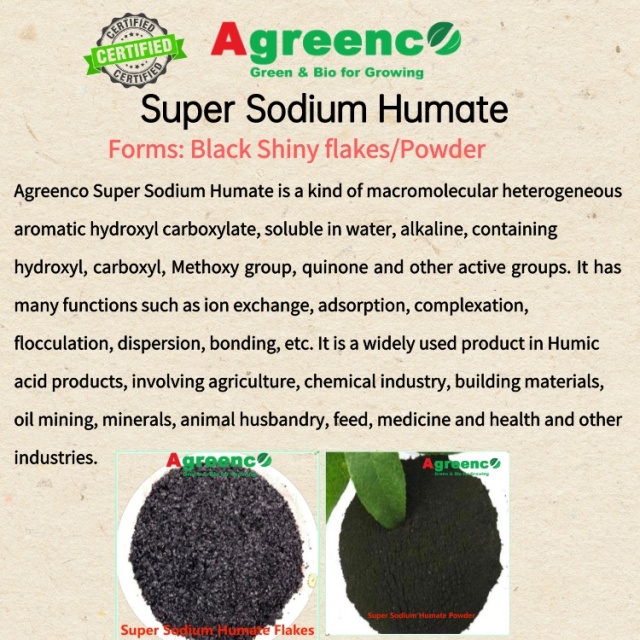 Super Sodium Humate for plants and agricultural poultry