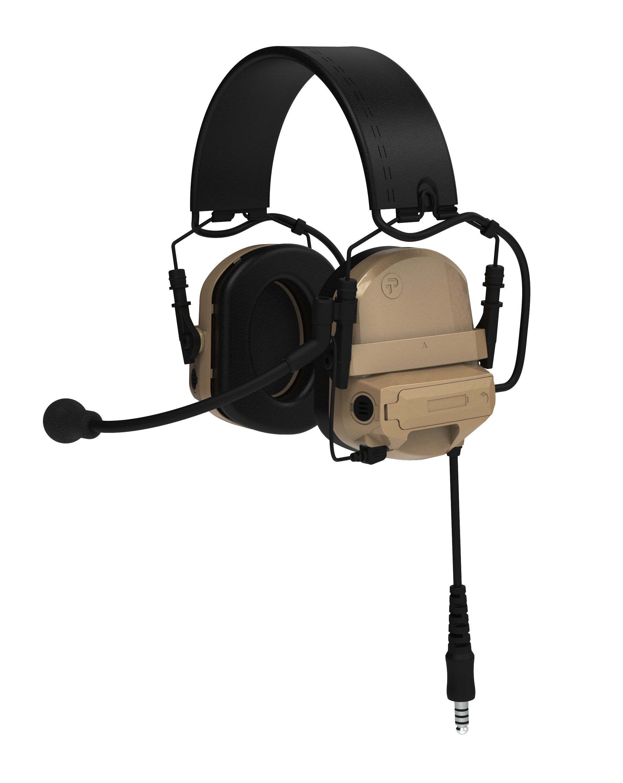 Military-grade tacical communication headset easy interchangeable