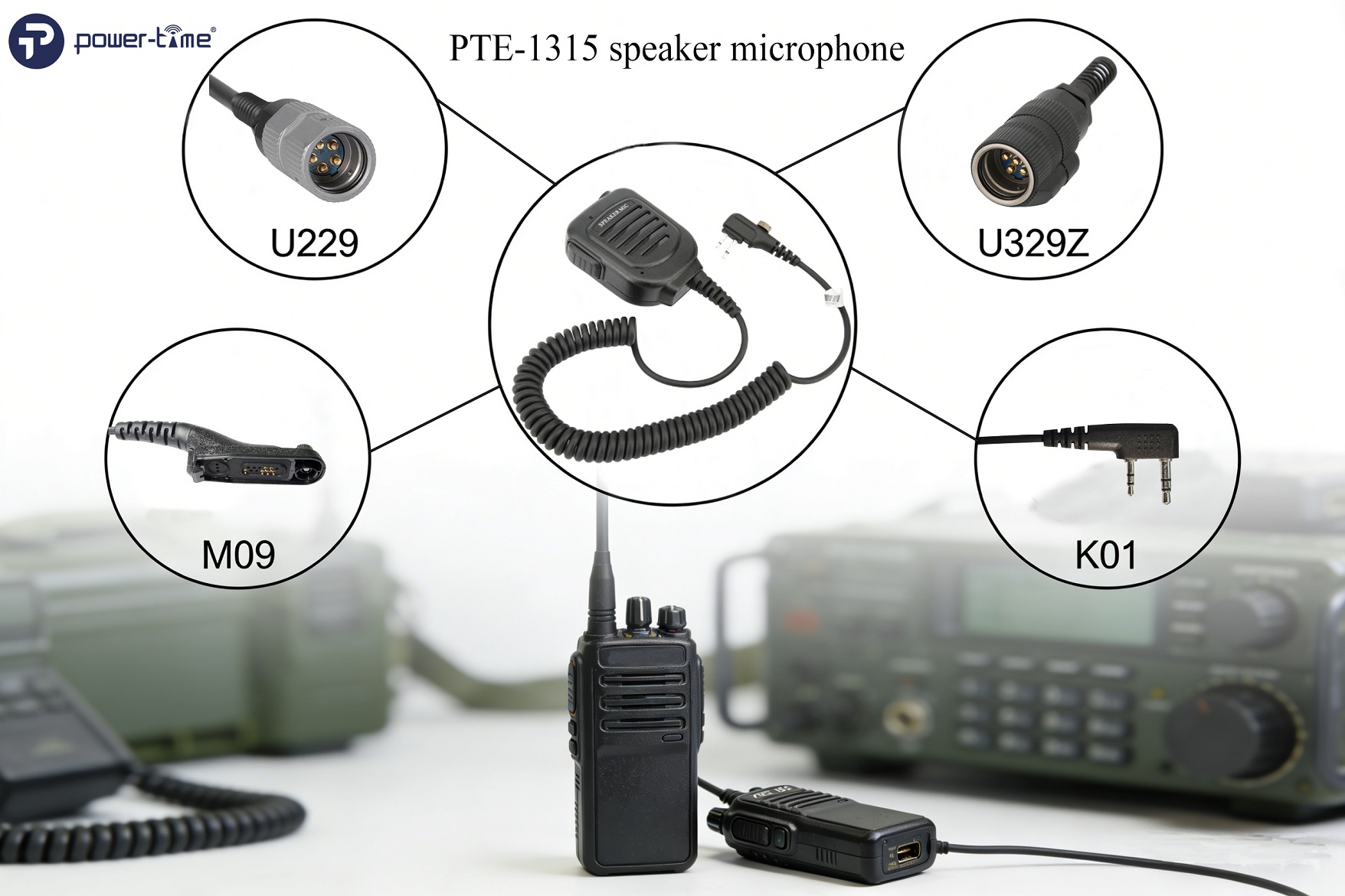 PTE-1315 Speaker Microphone: Rugged, Reliable Communication Partner for ...