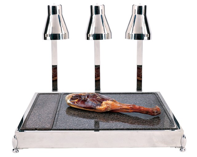 Heat lamps and Carving Stations