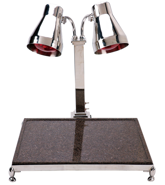 Heat lamps and Carving Stations