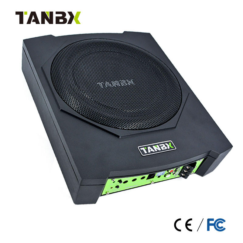 High quality 10 inch car active slim subwoofer ultra-thin pure bass car ...