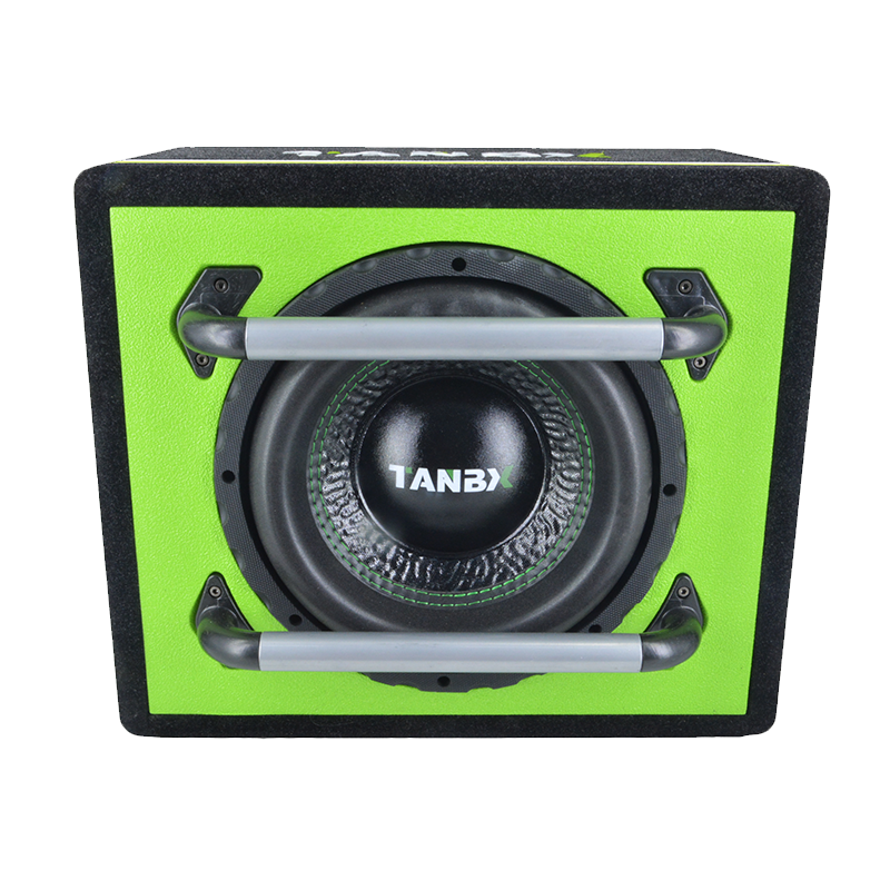 big power 10 inch car active subwoofer with box and amp pure bass