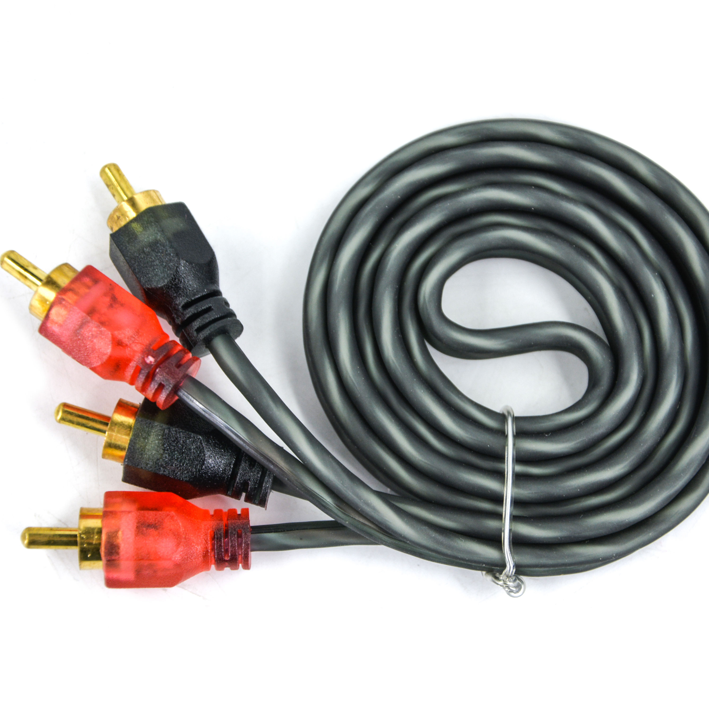 RCA cable for 2 channel pure copper car audio RCA cable 1m