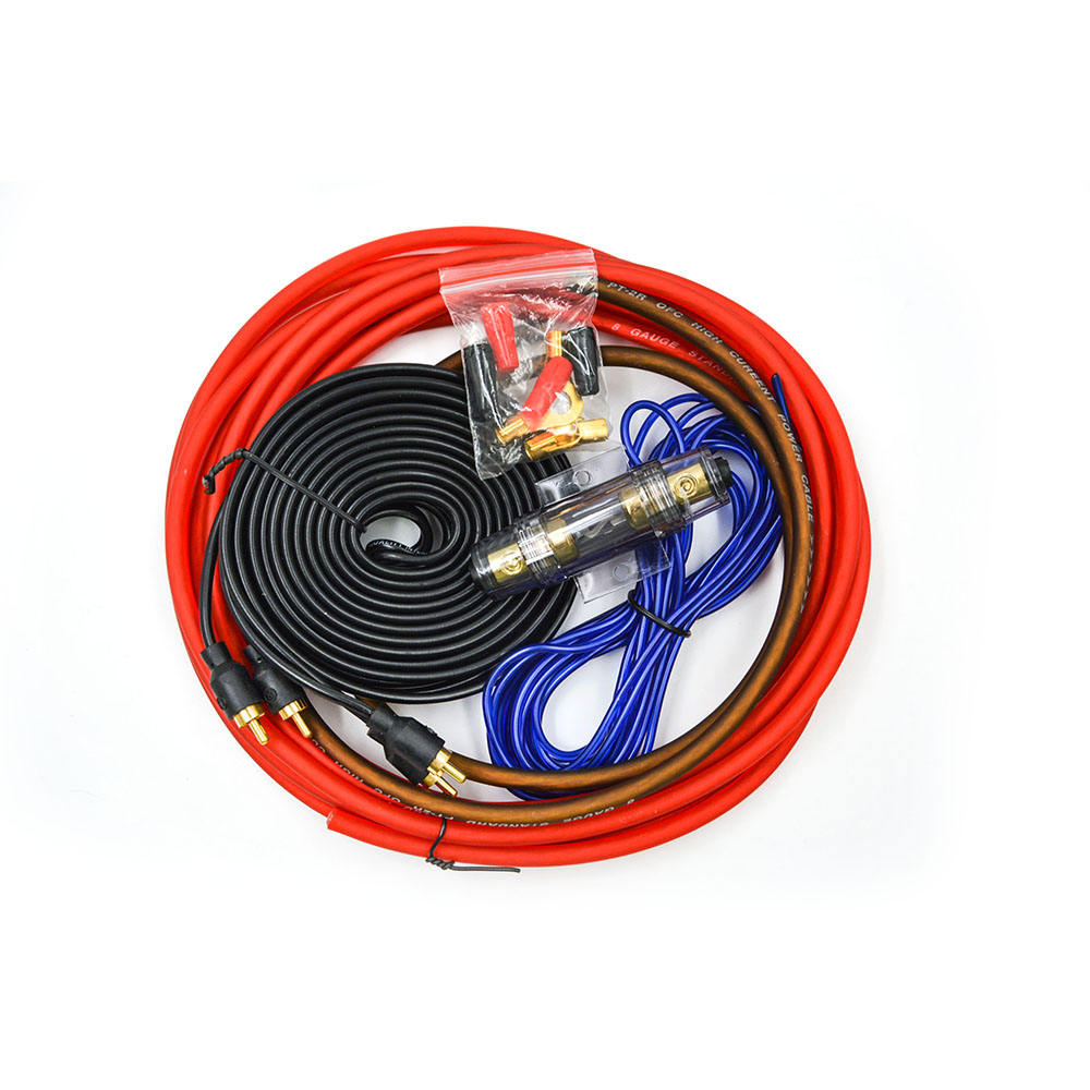 Car amplifier cable set 8 GA subwoofer amplifier installation kit