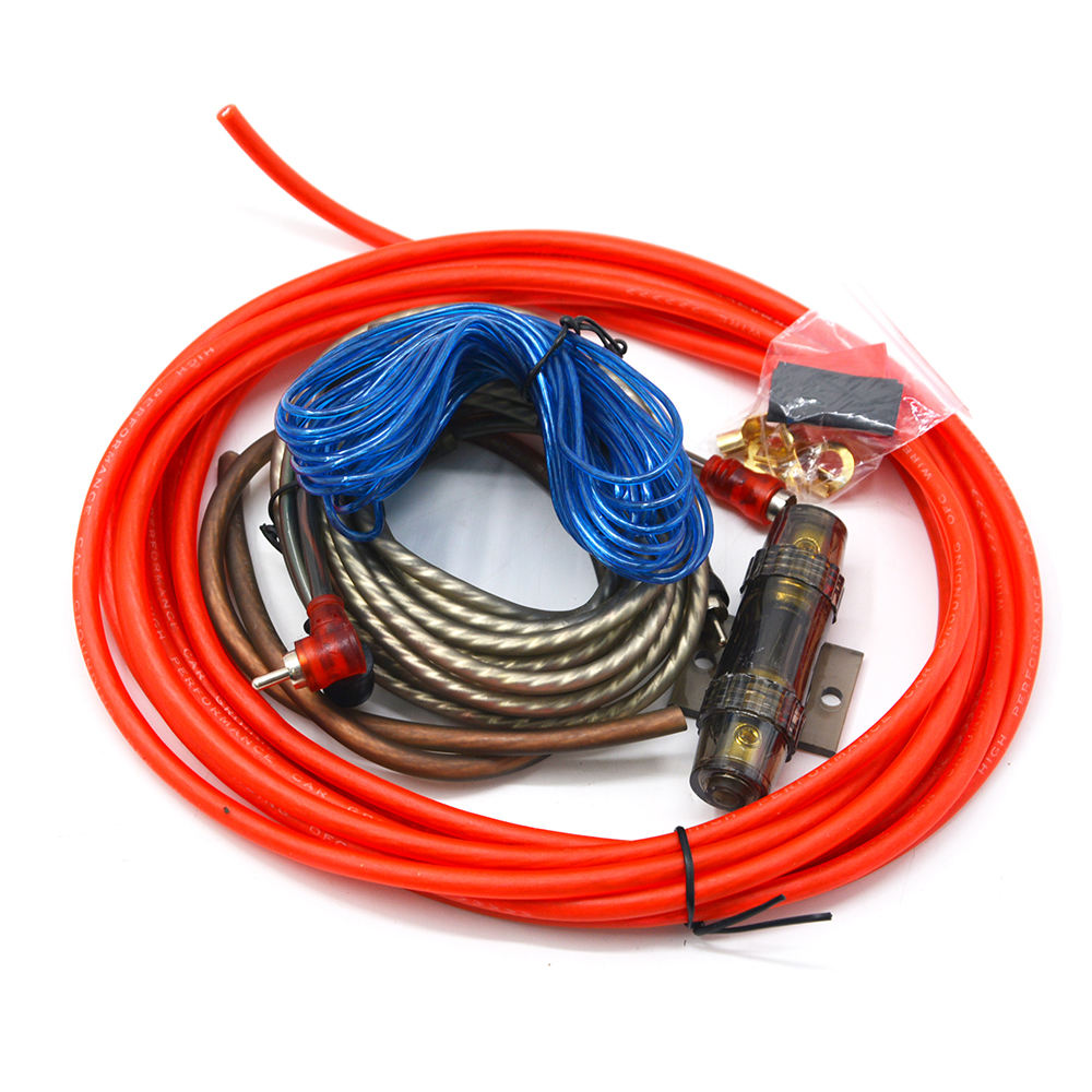 Car amplifier cable set 8 GA subwoofer amplifier installation kit