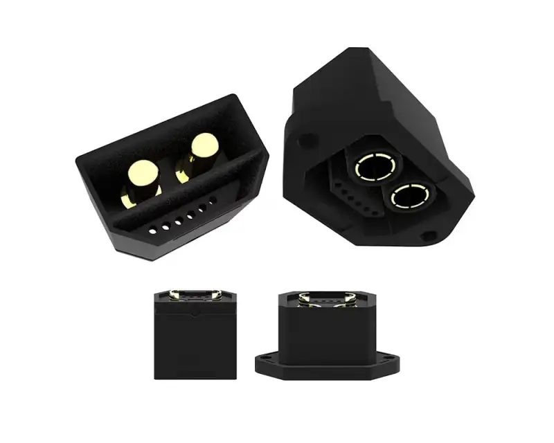 QS2+6 6.0mm golden anti-spark 100A high current connector with 6P ...