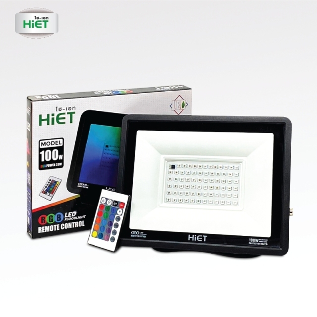 HIET LED FLOODLIGHT SLIM (RGB+REMOTECONTROL)