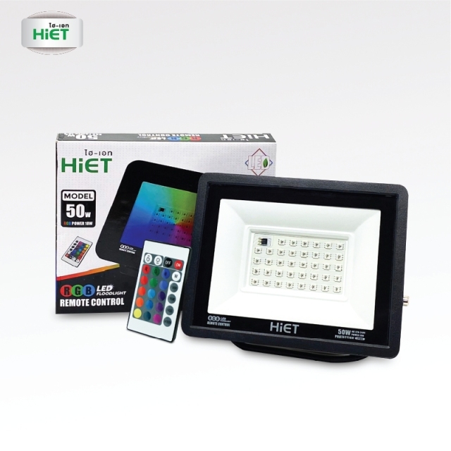 HIET LED FLOODLIGHT SLIM (RGB+REMOTECONTROL)