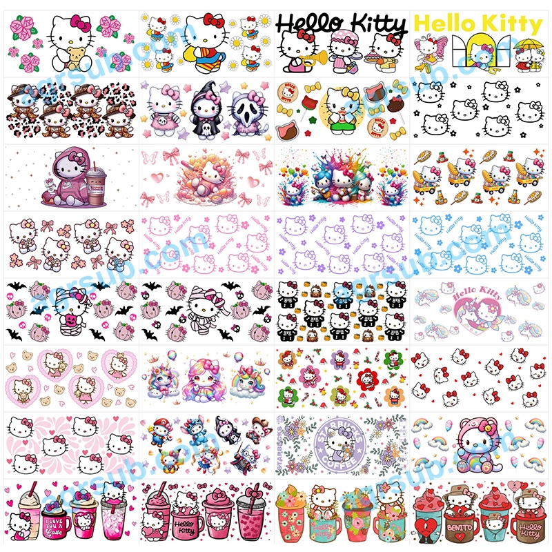 Hello Kitty 16oz UV DTF Wraps/Stickers Sanrio Kawaii 4