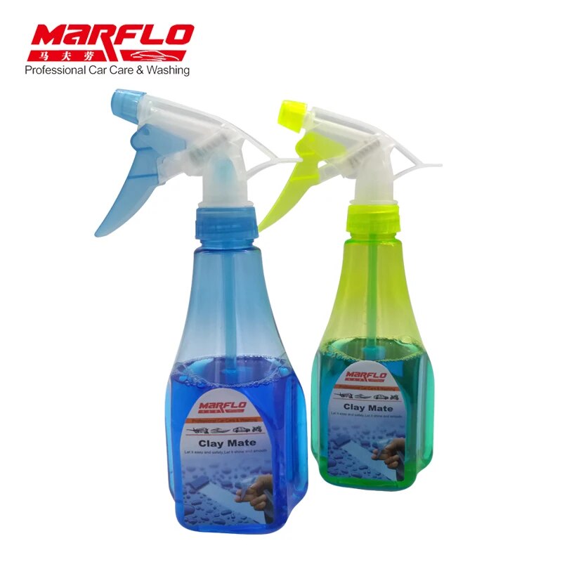 MARFLO Car Paint Cleaner Magic Clay Bar Lubricant a Bottle with 2pcs ...