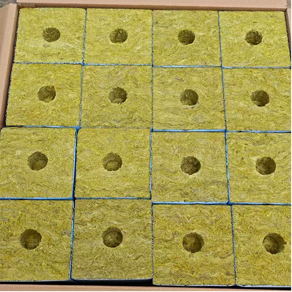 6" Hydroponics Rockwool Cube Rock Wool Planting Cubes