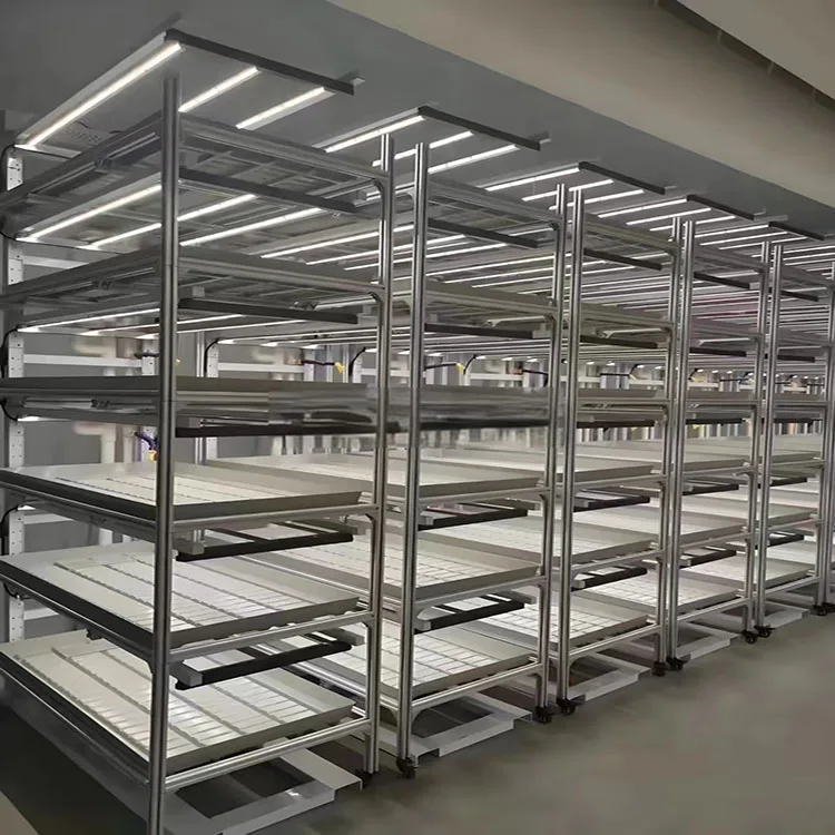 Mobile Vertical Grow Rack System - Indoor Microgreens Farming with ...