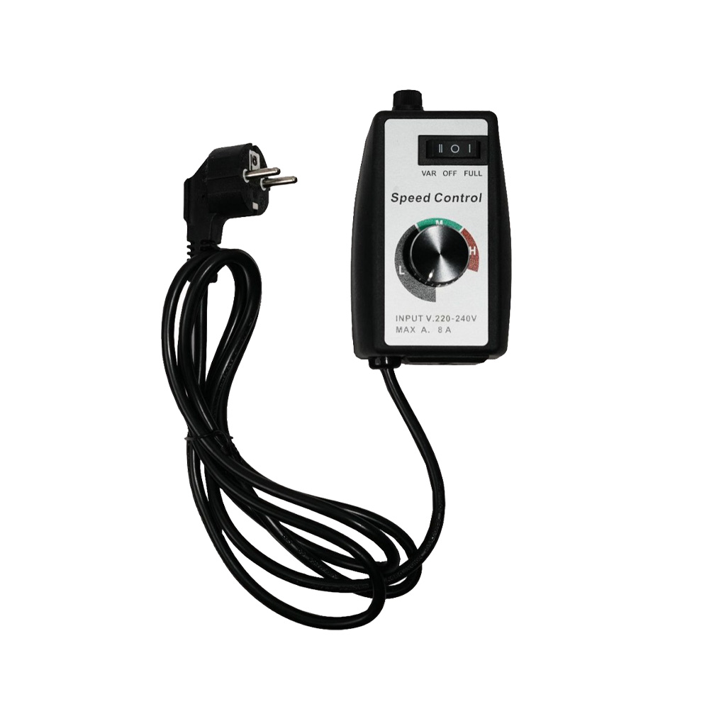230V 50Hz 8A Variable Speed Controller with EU Plug – Inline Duct Fan ...