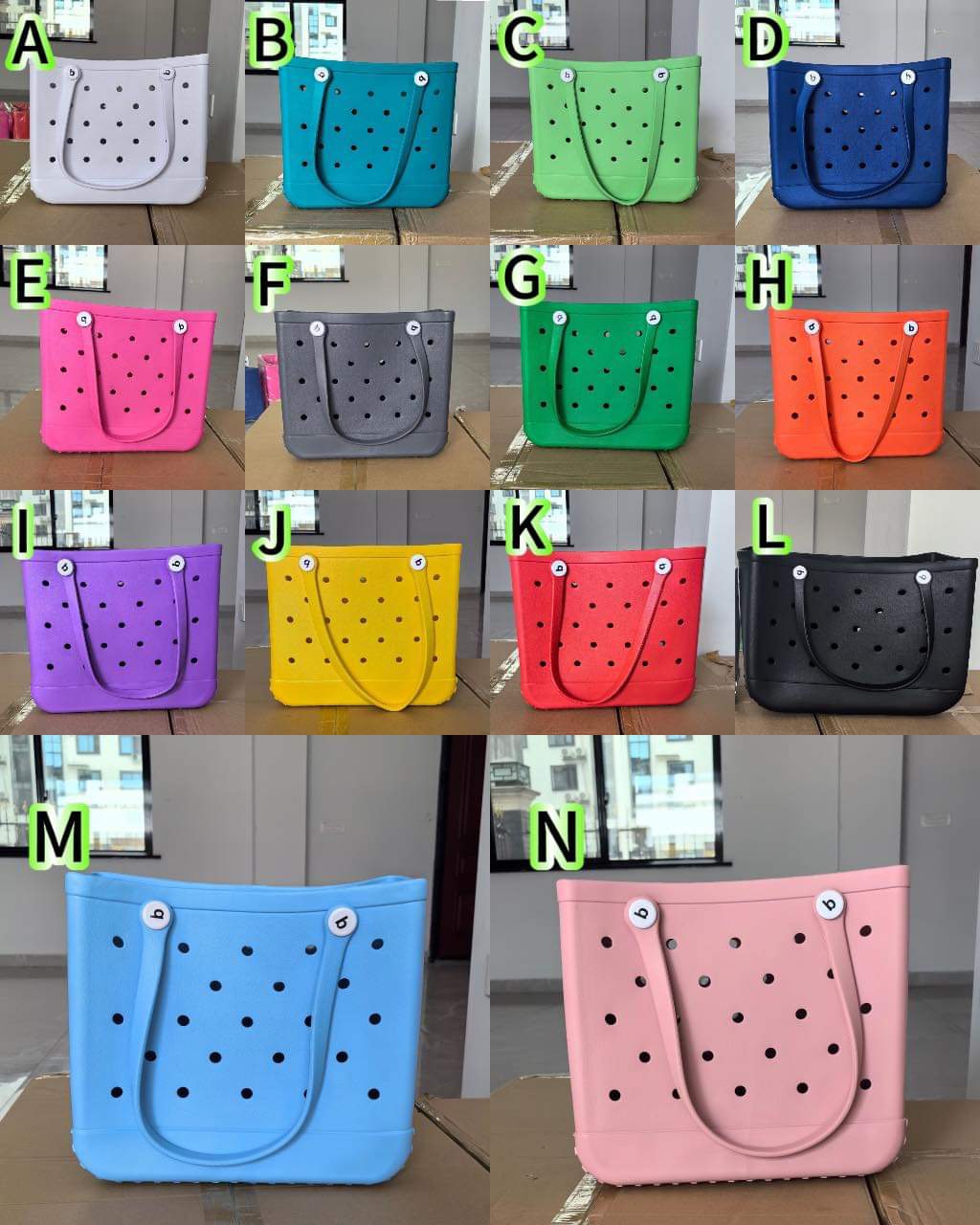 Bob Rubber Shoudler Tote Beach Bag Large Or Middle EVA Bag