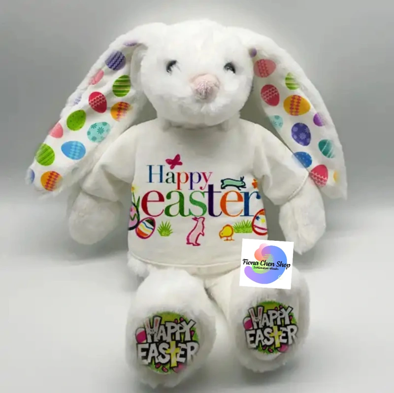 Fiona 35cm Sublimation Easter Bunny Plush Bunnies Doll with Shirts USA ...