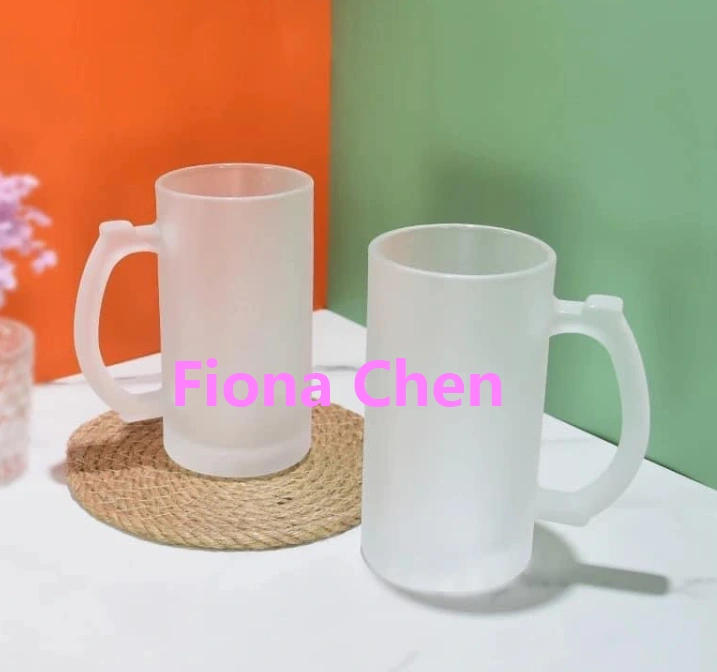 Fiona 16oz Sublimation Gradient Frosted Glass Cups USA Warehouse Stocked