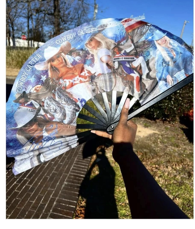 Fiona Sublimation Clacking Fans for Line Dancing