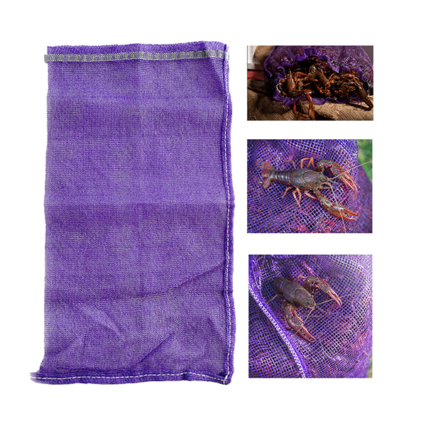 42*75cm 50LBS Custom Live Crawfish Mesh Sack