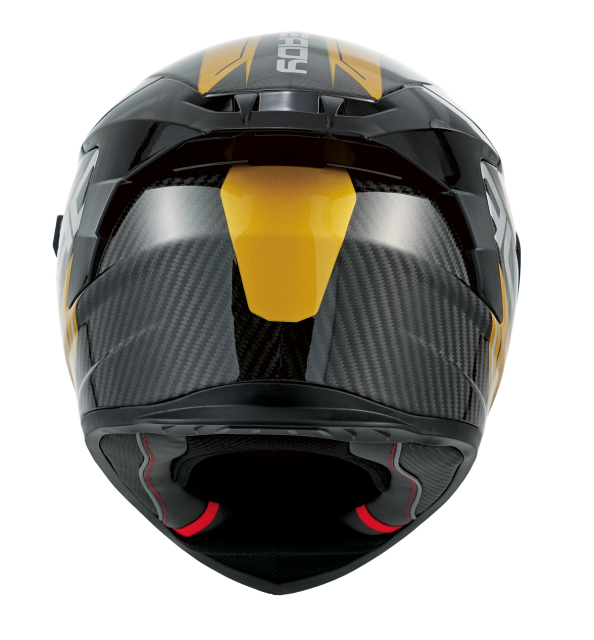 MY Carbon Fiber Motorcycle Helmet FF936 - Golden White Fashion