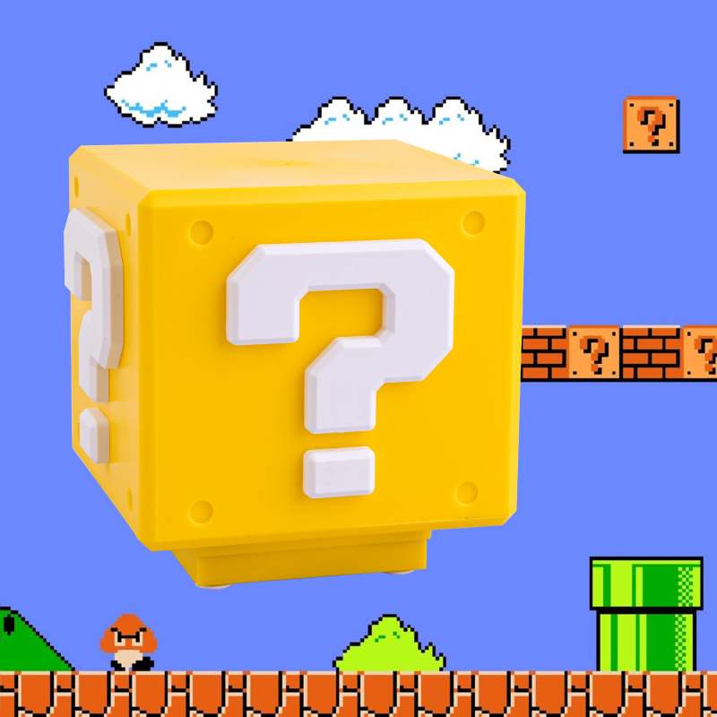 Super Mario Night Light with Sound Effects, Block Night Light,Bedside ...
