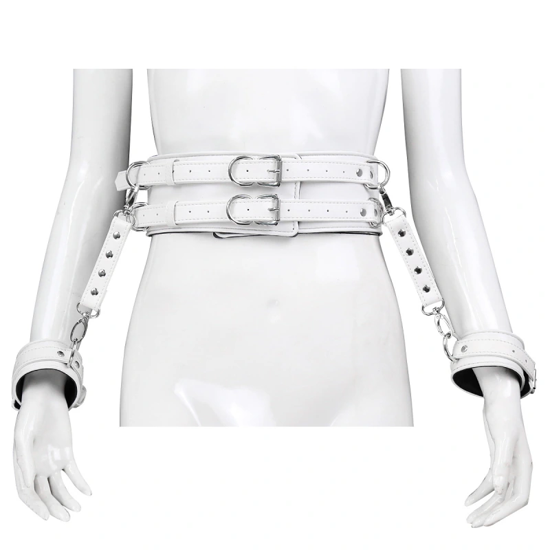 2-piece set, Hands cuffs, Waist belt