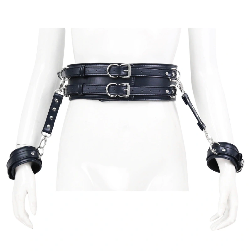 2-piece set, Hands cuffs, Waist belt