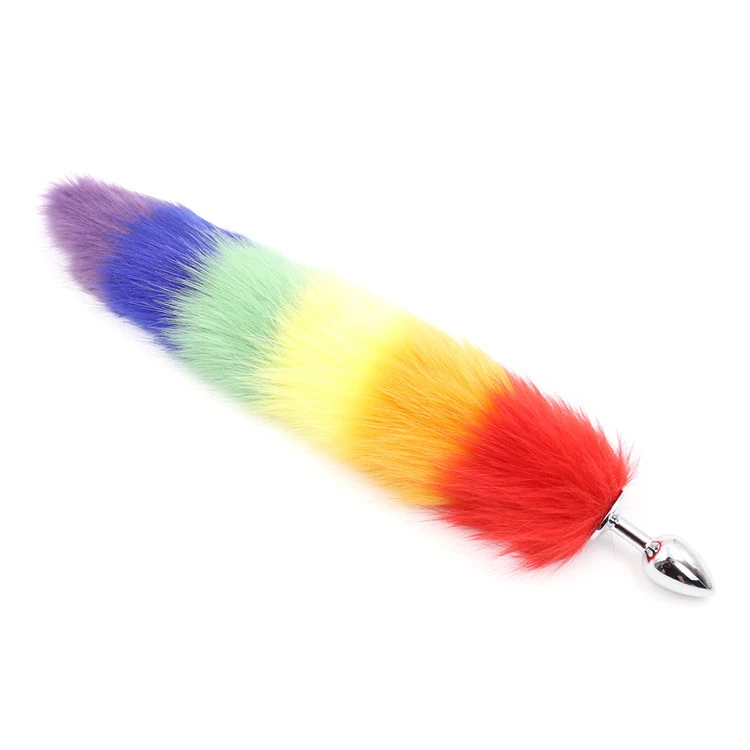 Metal Plug with 15" Rainbow Tail