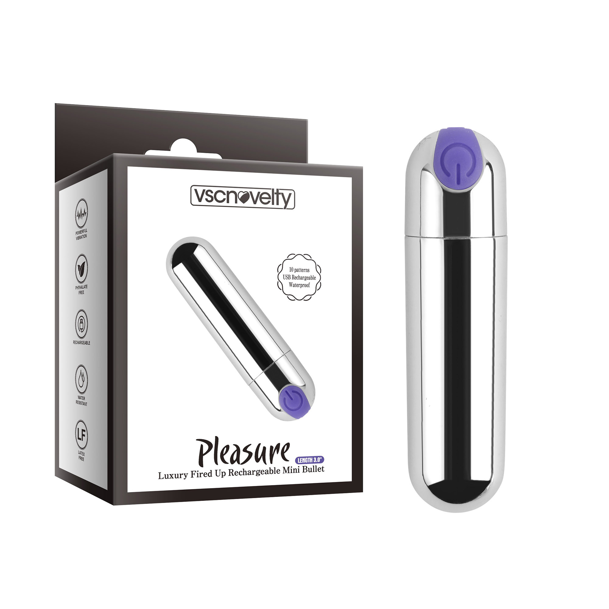 Pleasure Luxury Fired Up Rechargeable Mini Bullet