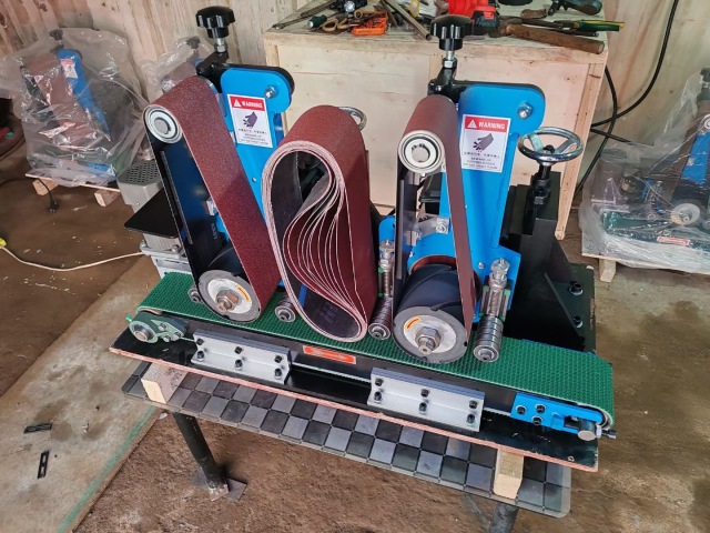 JY-PB-150 Double station Flat Bar and Rectangular Tube Finishing Machine