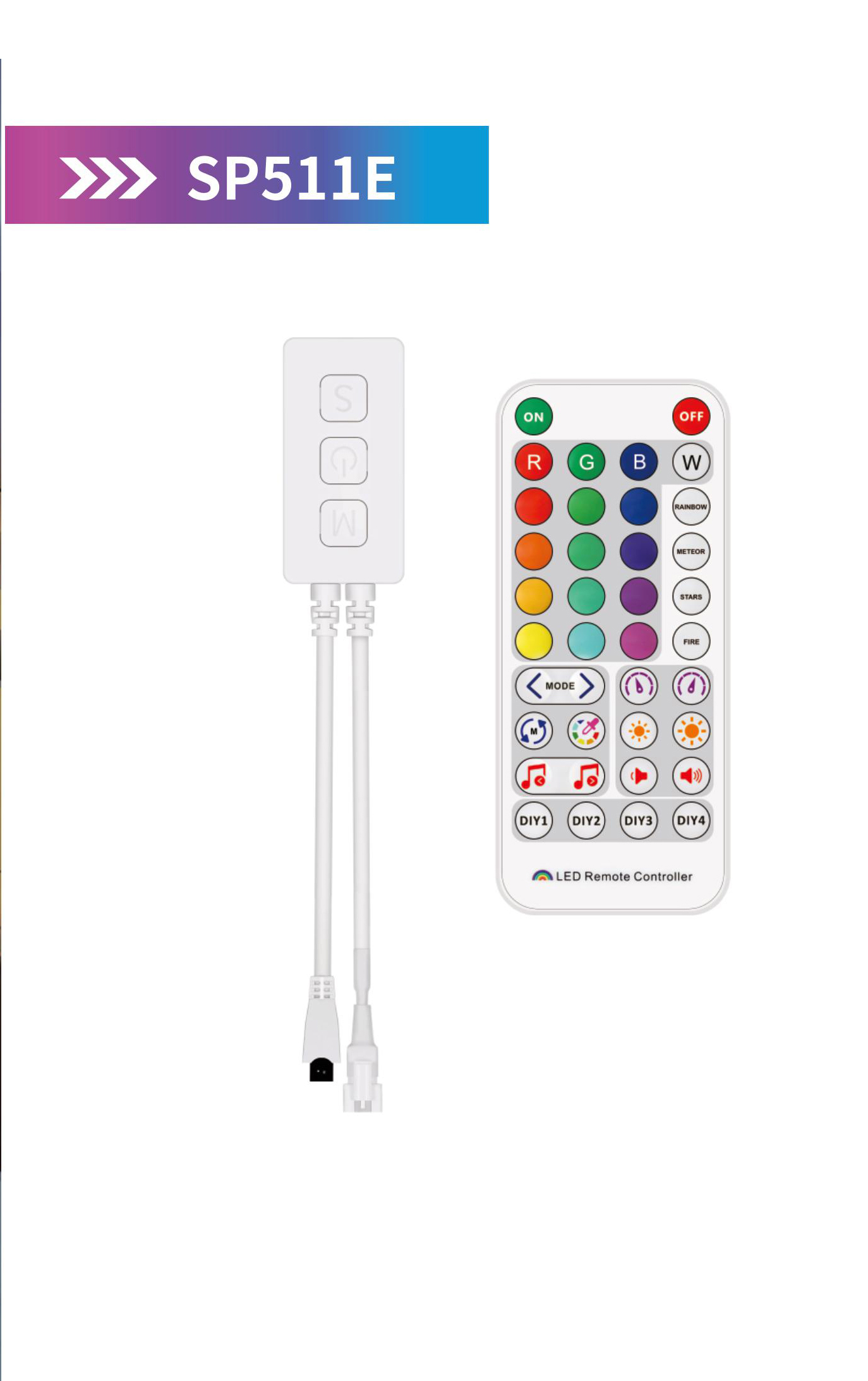 SP511E Smart Phone WiFi Music SPI LED Controller