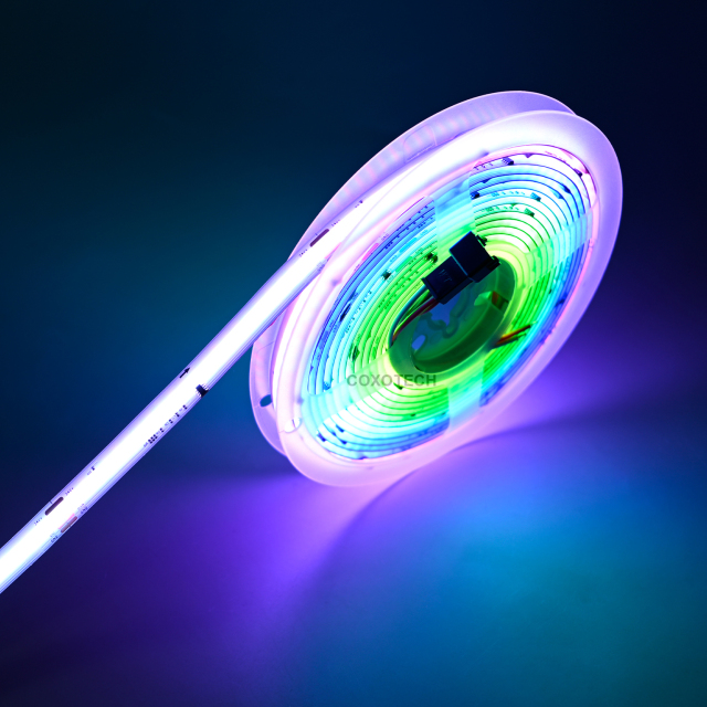 S5000 720leds 5 Years Warranty 12mm Flexible Digital COB RGB LED Strip