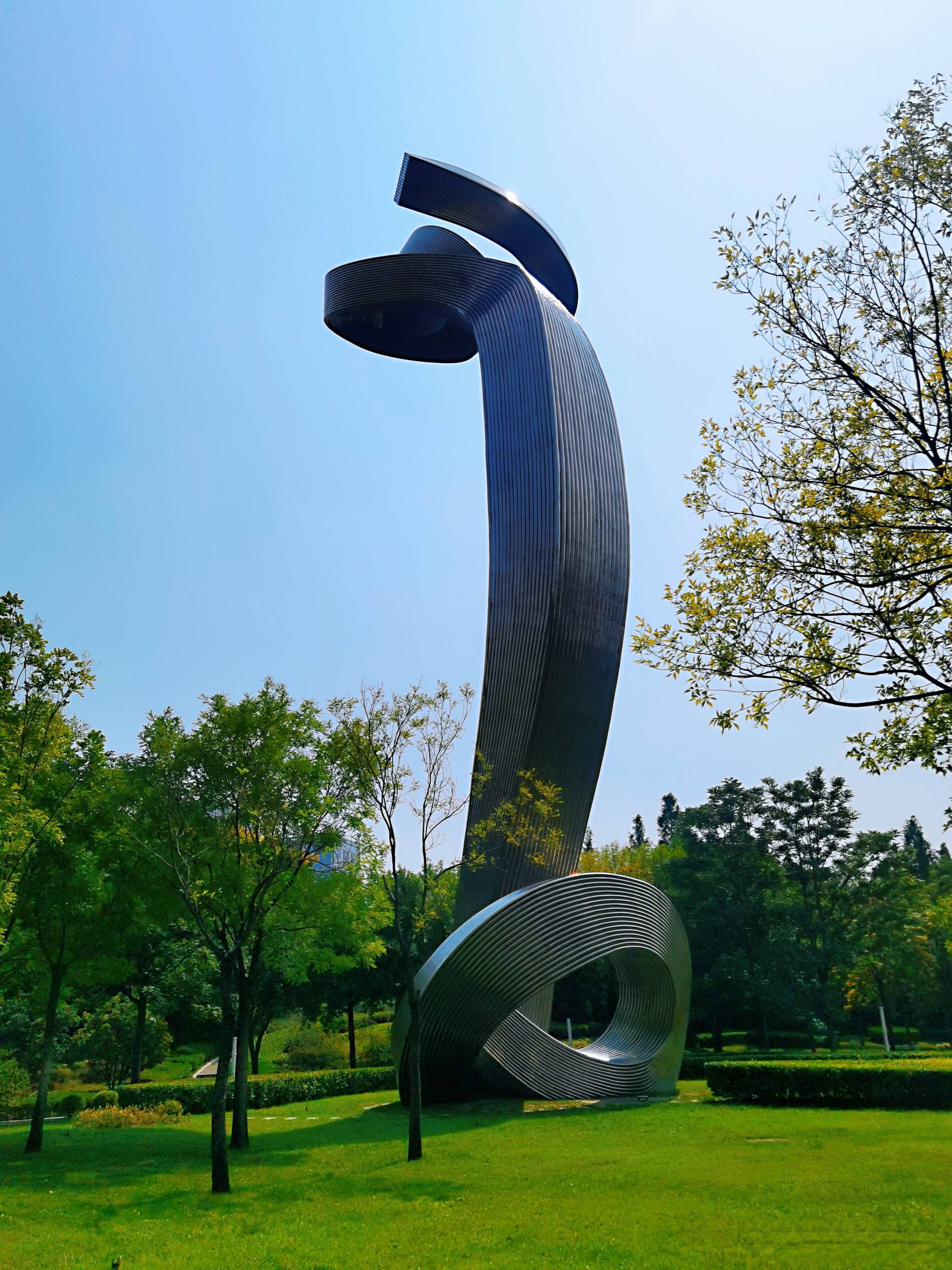 Large Modern Public Art Stainless Steel Wire Sculpture for Park