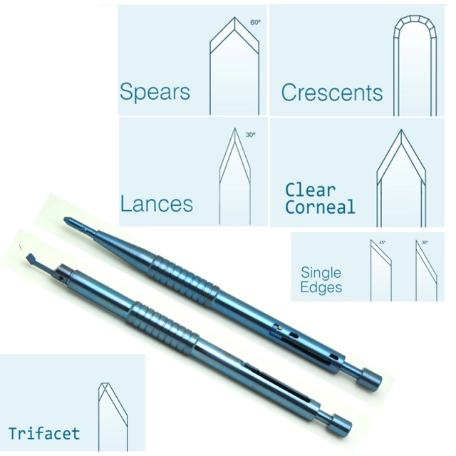Sapphire Knives Phaco Spear Crescent Tunnel Lance Clear Corneal ...